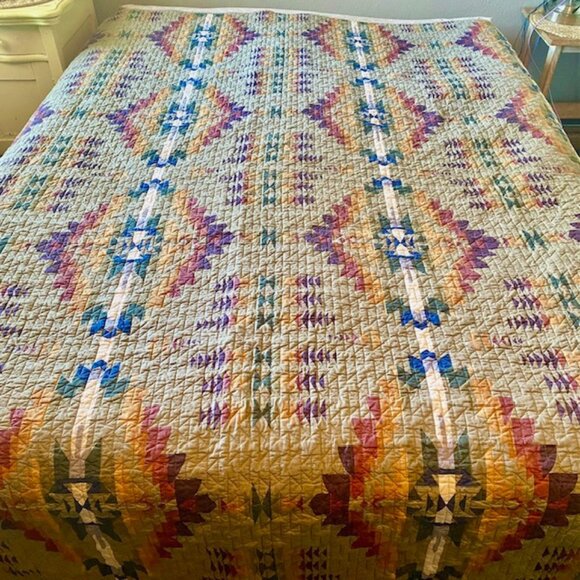 Pendleton | Bedding | Pendleton Juniper Mesa Print Cotton Coverlet Gray ...